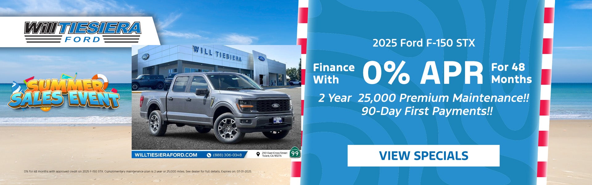 Will Tiesiera Ford in Tulare | CA Ford Dealership Near Me