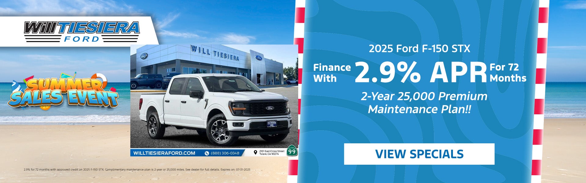 Will Tiesiera Ford in Tulare | CA Ford Dealership Near Me